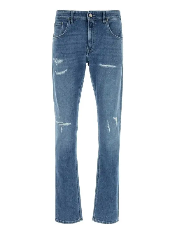 PT TORINO Stretch Denim Jazz Jeans - Blue