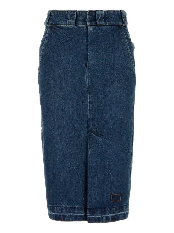 MAISON MARGIELA Denim Mini Skirt - Blue