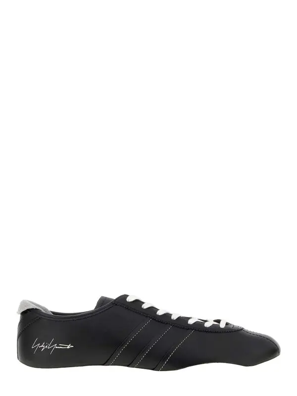 Y-3 YOHJI YAMAMOTO ADIDAS Y-3 Yamamoto "yohji Yamamoto" Leather Sneakers - Black