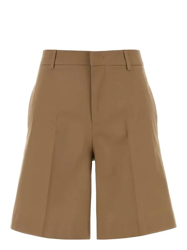 PT TORINO Stretch Cotton Bermuda Shorts - Camel