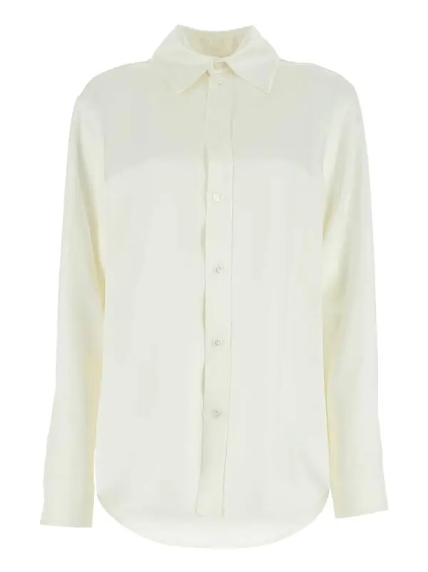 Bottega Veneta Satin Shirt - White