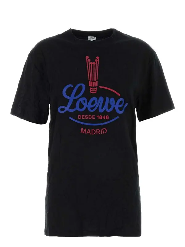 Loewe Graphic Print T-shirt - Black