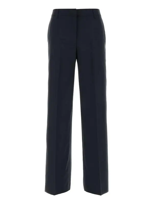 PT TORINO Francoise Virgin Wool Twill Pants - Blue