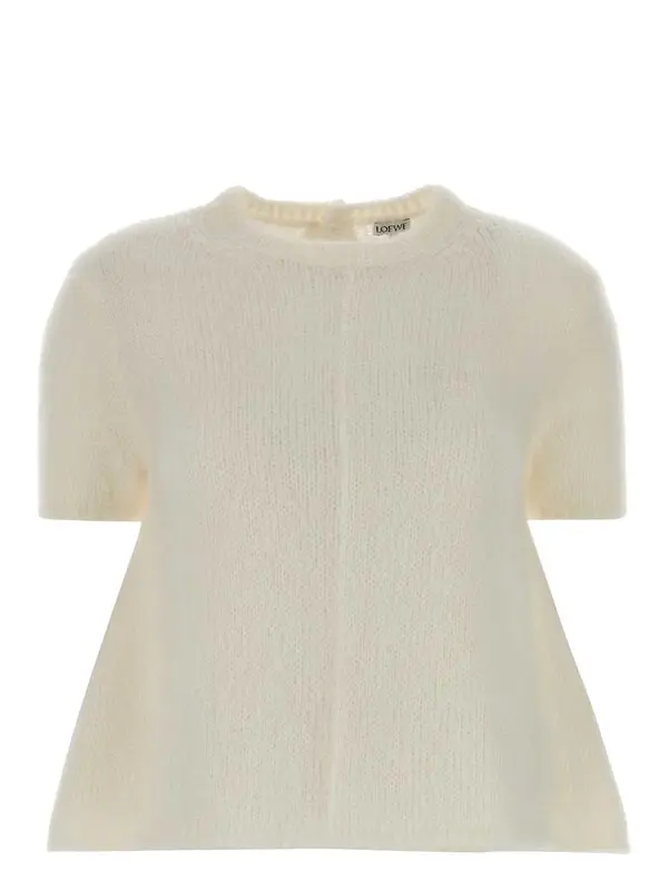 Loewe Stretch Mohair-blend Sweater - White