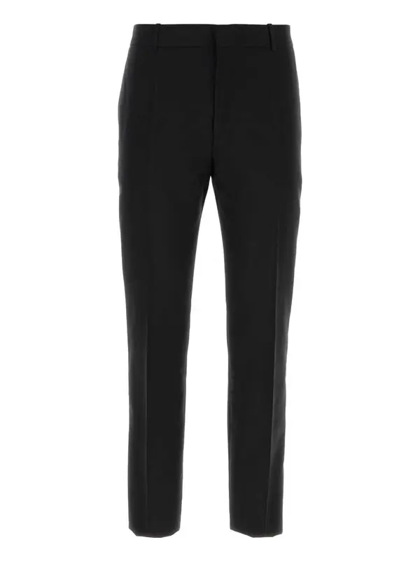 Alexander McQueen Gabardine Tailored Trousers - Black