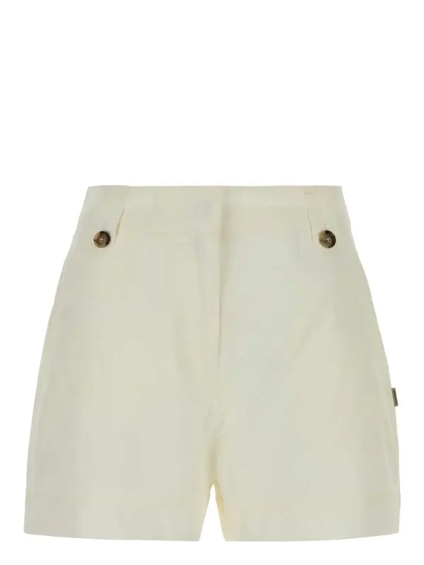 Woolrich Cotton Poplin Tailored Shorts - White