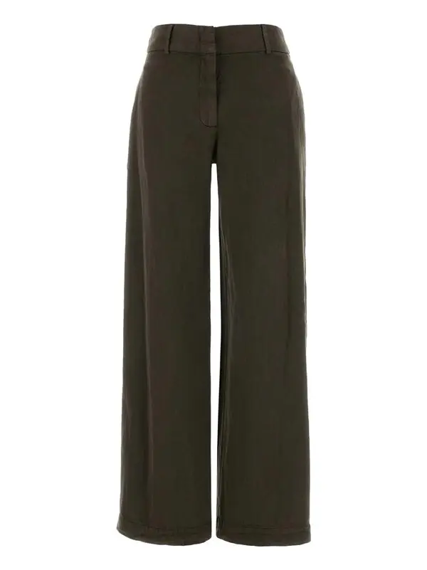 PT TORINO Nicole Lyocell-blend Palazzo Pants - Brown
