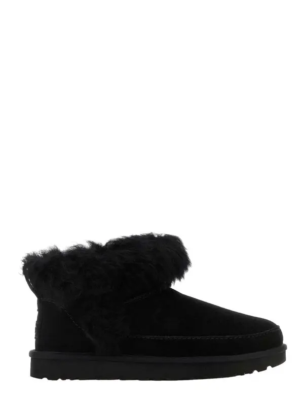 UGG Ultra Mini Suede Ankle Boots - Black