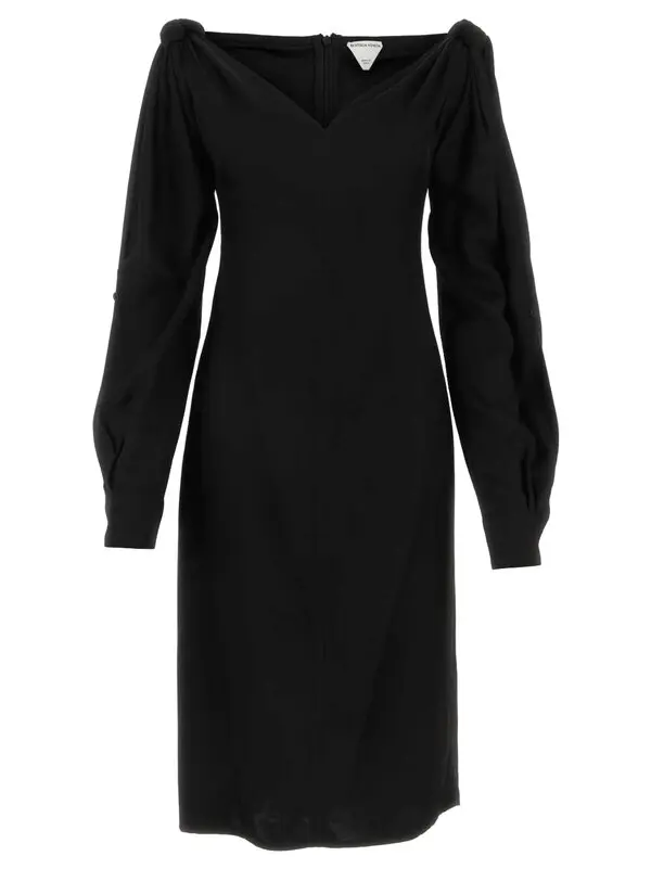 Bottega Veneta Viscose Day Dress - Black