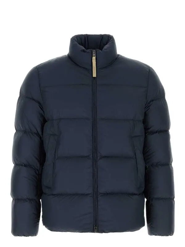 Woolrich Puffer Down Jacket With Stand Collar - Blue