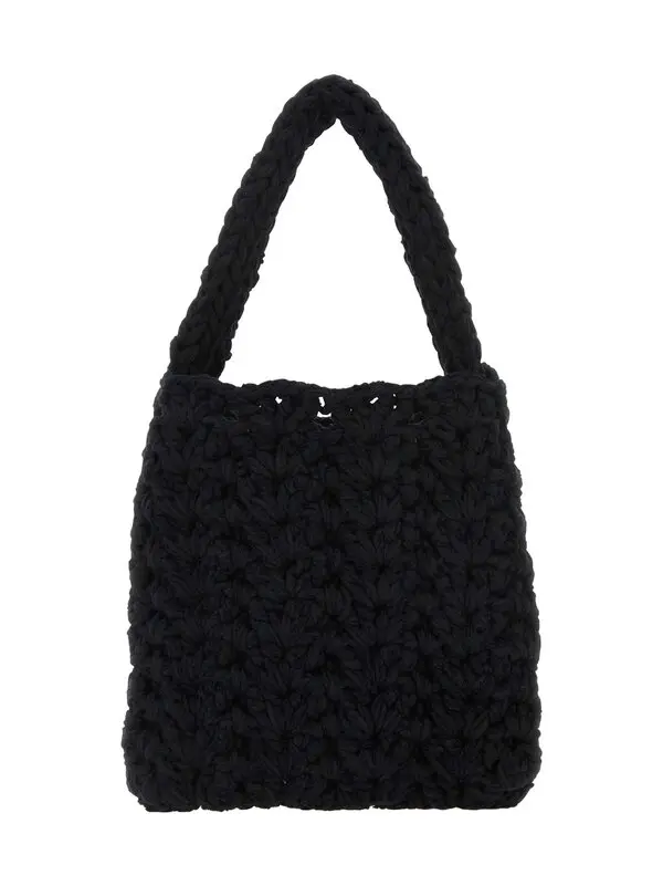 MARCO RAMBALDI Cotton Blend Mini Handbag - Black