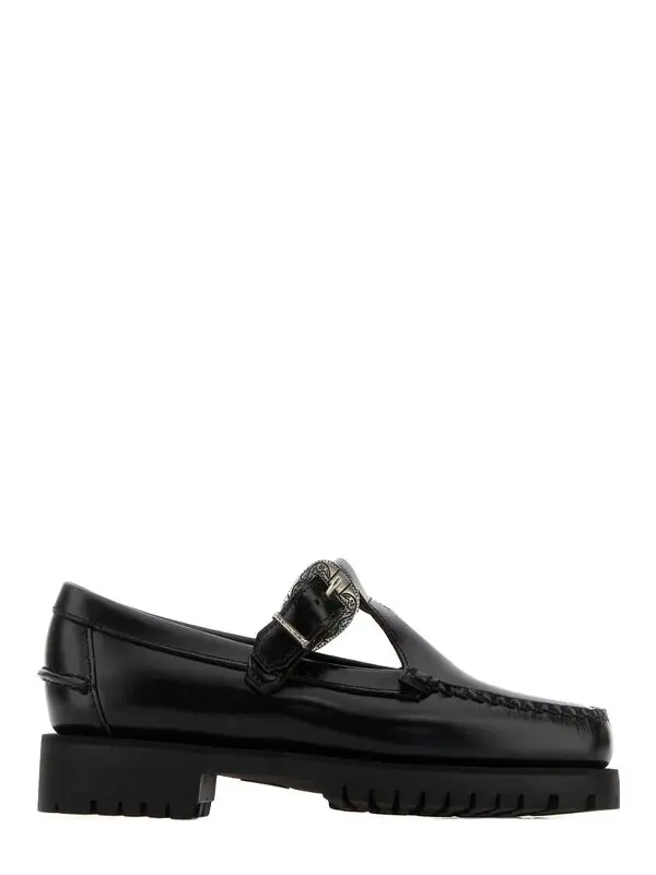 SEBAGO Aurora Buckled Leather Loafers - Black