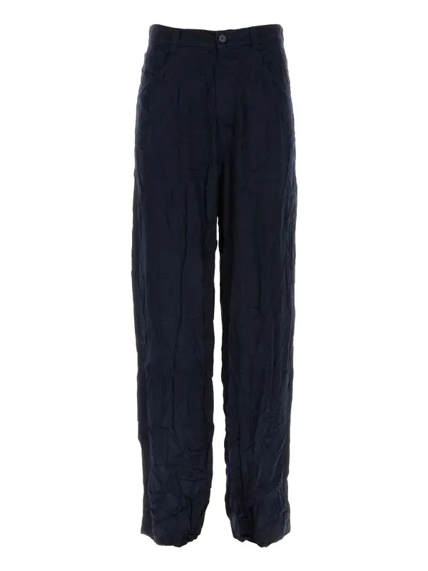 Balenciaga Satin 5-pocket Pants - Blue