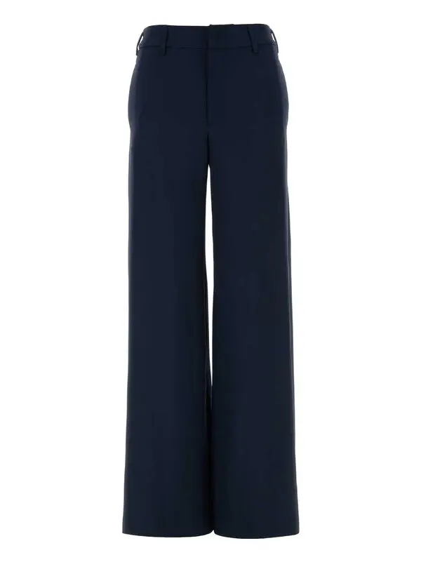 PT TORINO Lorenza Stretch Palazzo Pant With T-shirt Styling - Blue