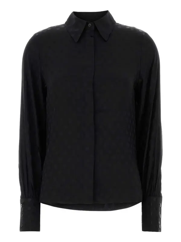 Isabel Marant Étoile Teysa Stretch Silk Shirt - Black