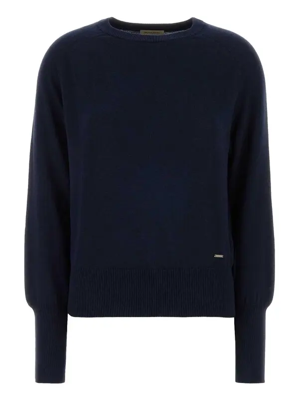 Woolrich Cotton-modal Fine Knit Pullover - Blue