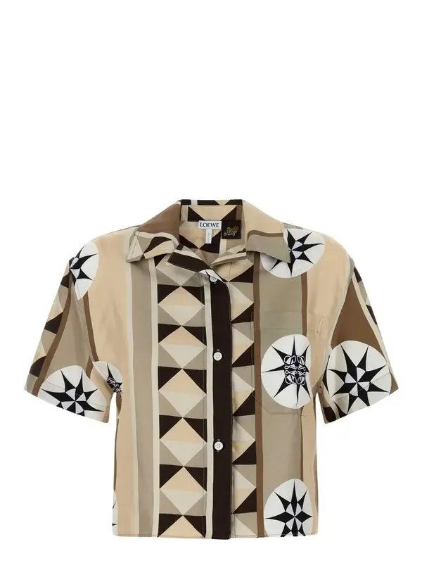 Loewe Satin Silk Shirt - Printed