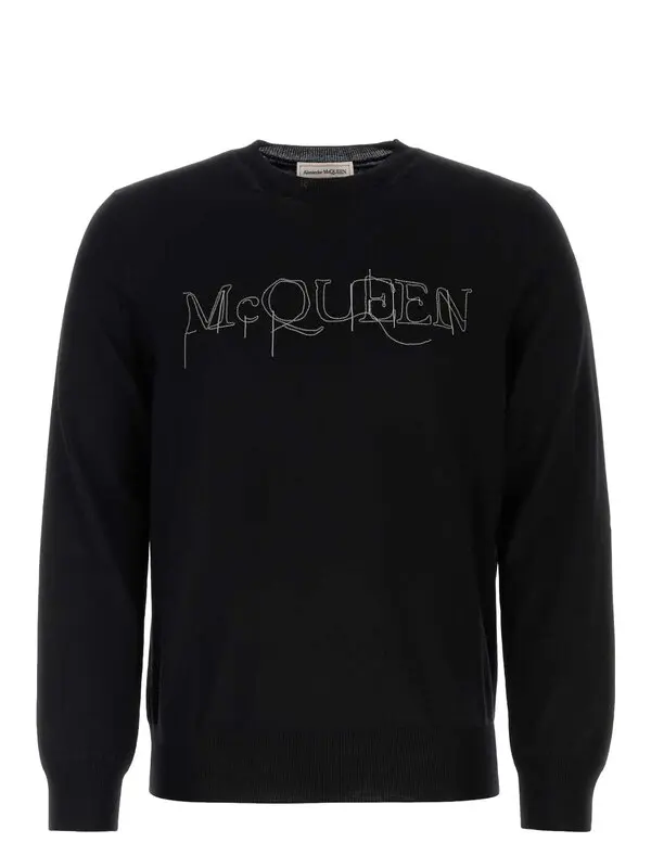 Alexander McQueen Wool Sweater - Black