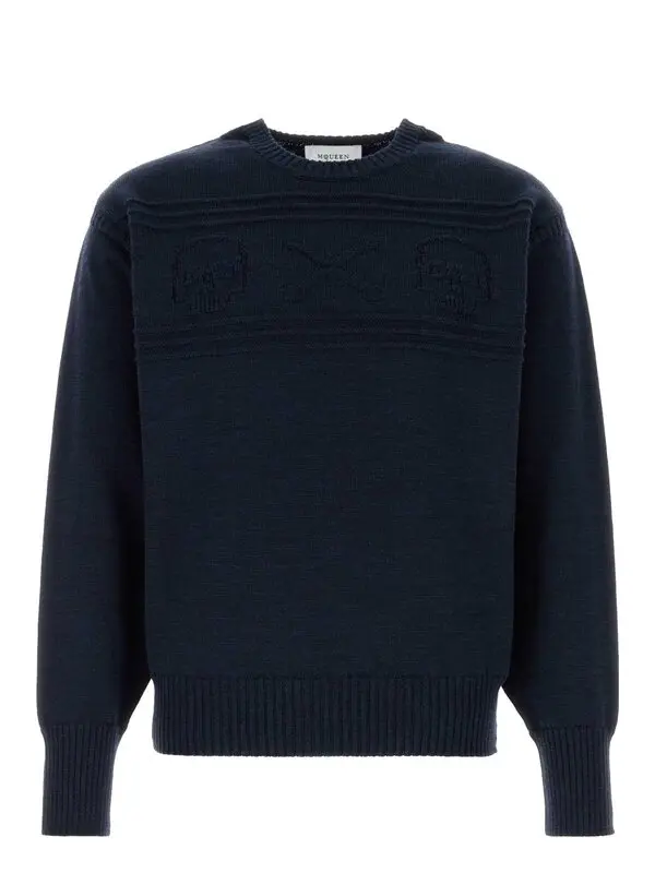 Alexander McQueen Wool Sweater - Blue