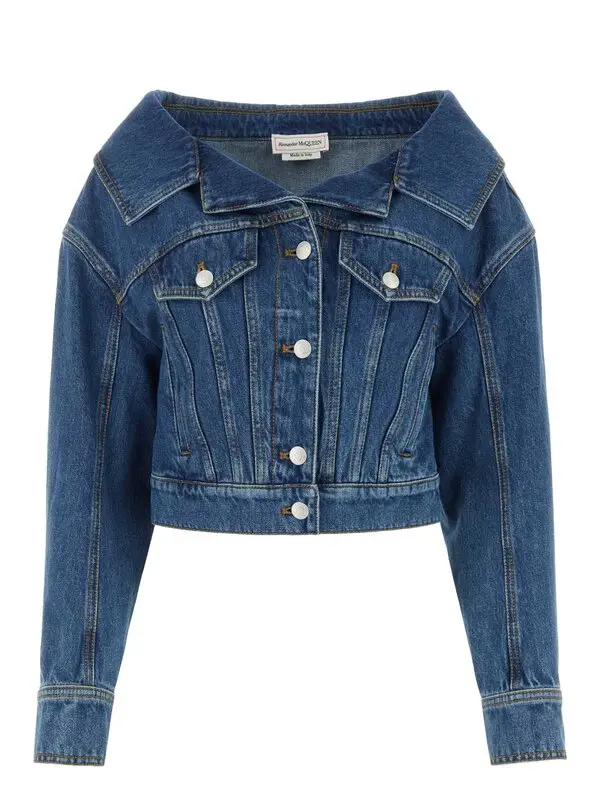 Alexander McQueen Denim Jacket - Blue