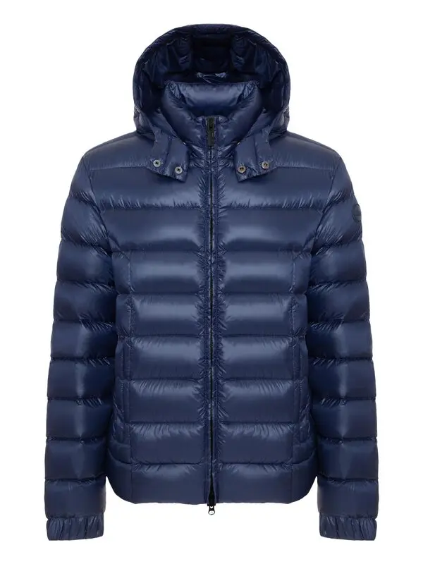 COLMAR Hooded Puffer Down Jacket - Navy Blue