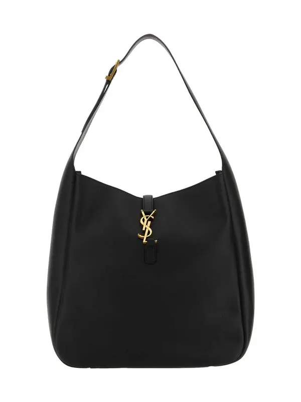 Saint Laurent 5à7 Leather Shoulder Handbag - Black