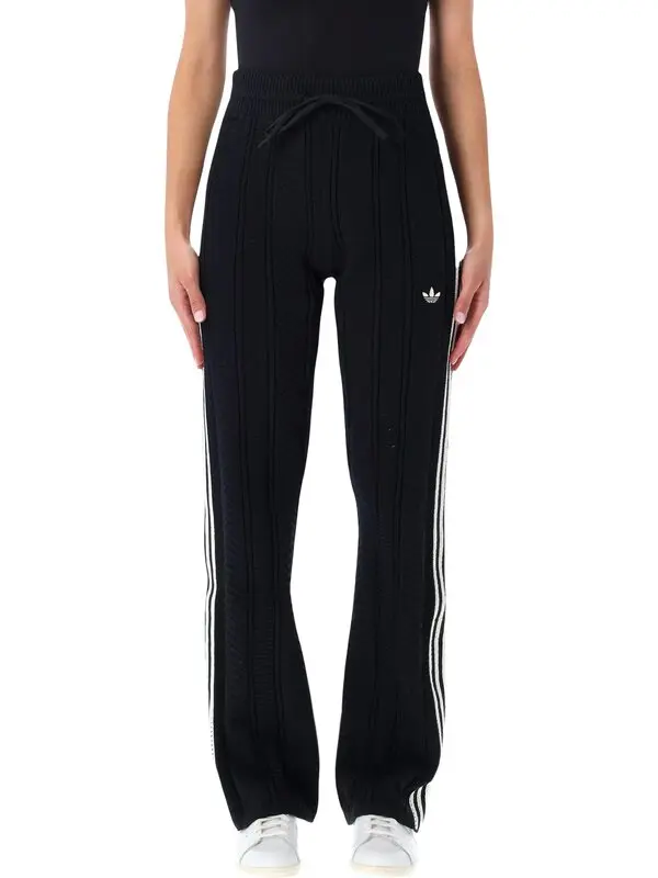 ADIDAS ORIGINALS Knit Wide-leg Track Pants - Nero