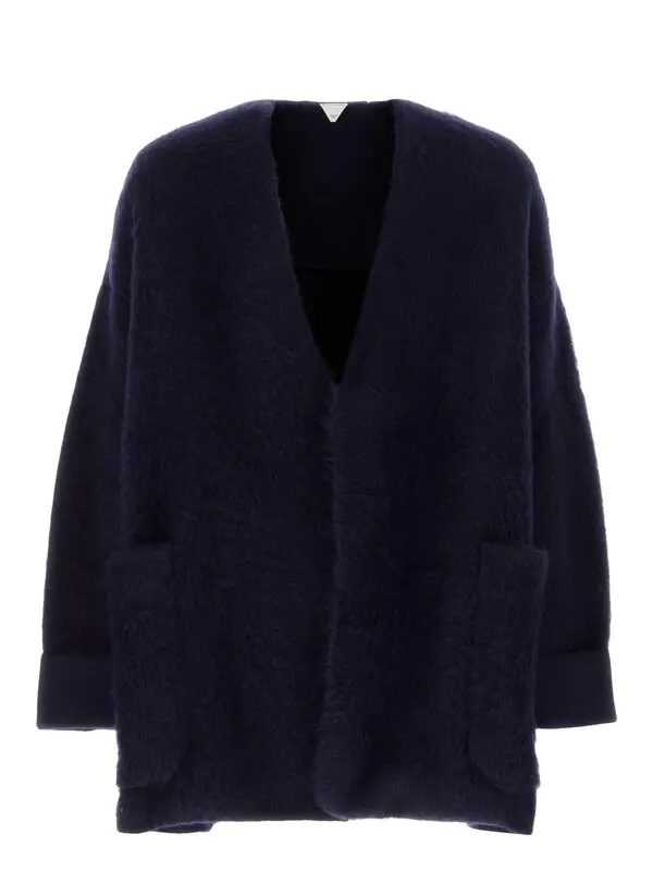 Bottega Veneta Stretch Wool-mohair Blend Cardigan - Blue