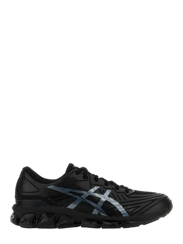 Asics Black Nylon Lace-up Sneakers - Blackblack