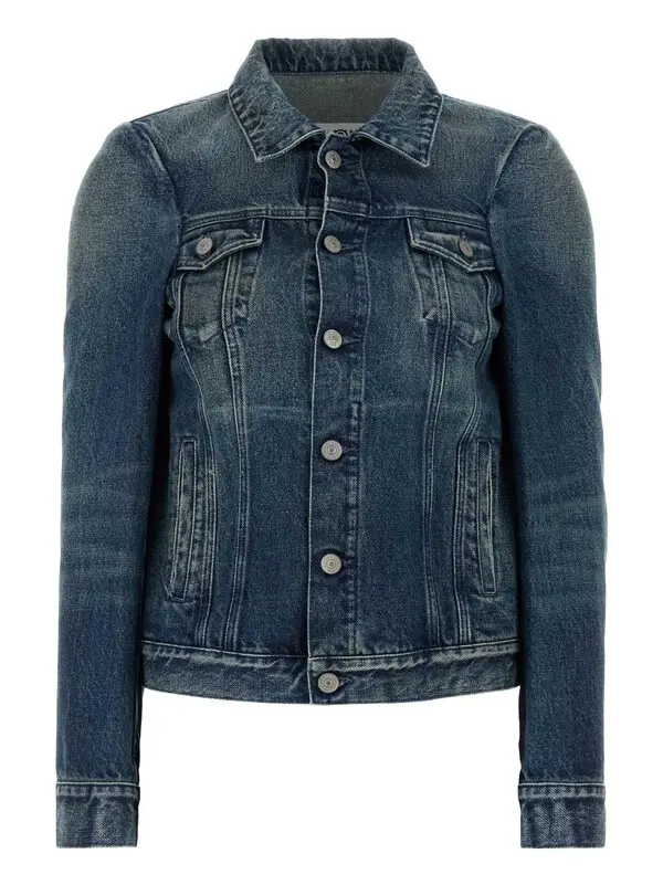 MAISON MARGIELA Denim Trucker Jacket - Light Blue