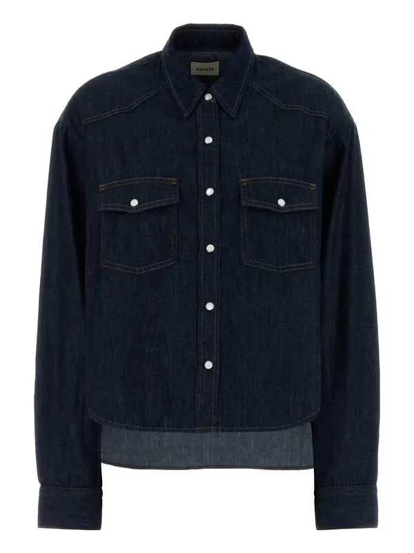 Khaite Denim Grenon Shirt - Blue