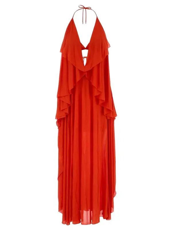 Loewe Crepe Mini Dress - Orange