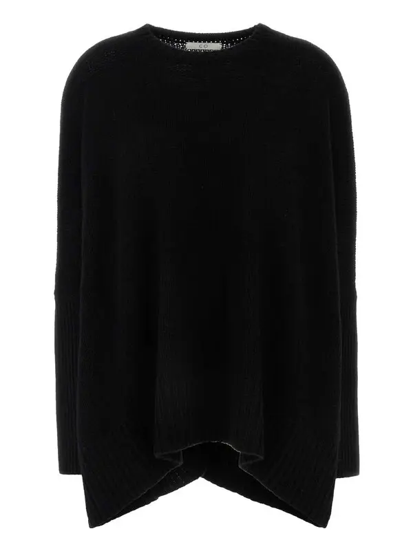 Co Cashmere Oversize Sweater - Black