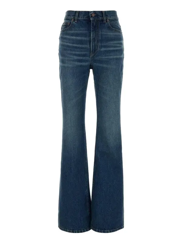 Chloé High Rise Flare Jeans - Blue
