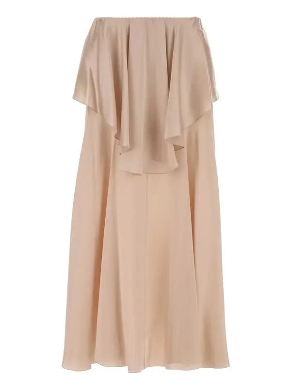 Chloé Satin Slip Midi Skirt - Pink