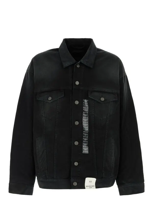 Balenciaga Structured Cotton Jacket - Sunbleachedblack