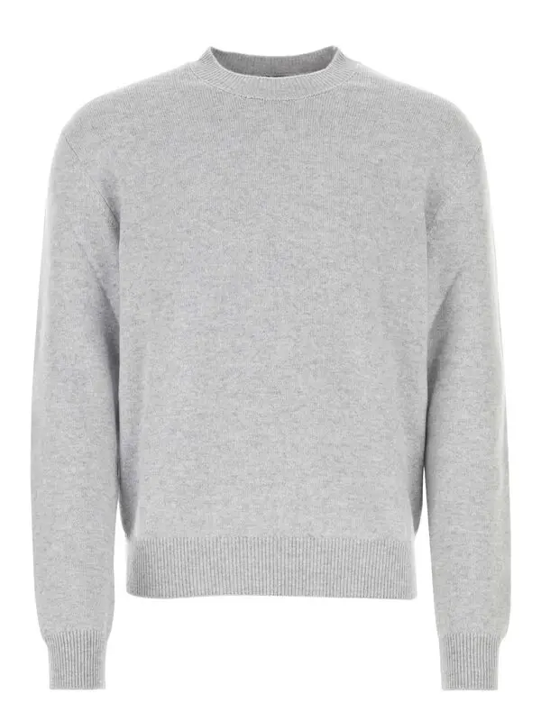 Bottega Veneta Melange Stretch Cashmere Blend Sweater - Grey