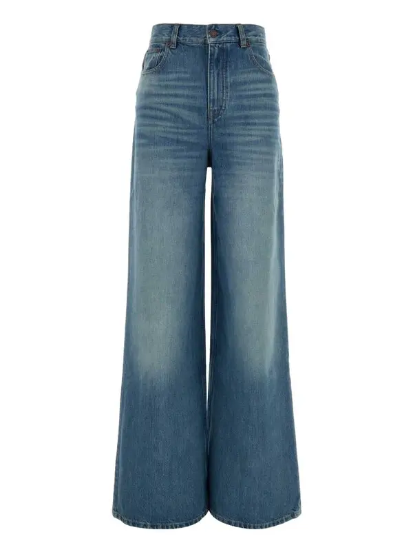 Chloé Denim Wide-leg Jeans - Light Blue