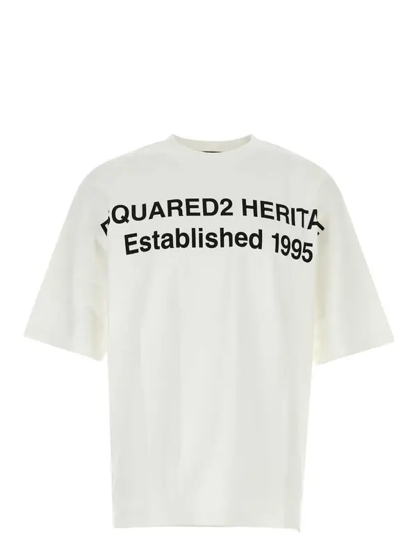 Dsquared2 Oversize Cotton T-shirt For - White