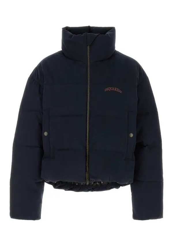 Dsquared2 Stretch Cotton Down Jacket - Blue