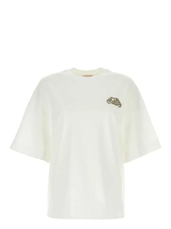 Alexander McQueen Oversized Cotton T-shirt - White