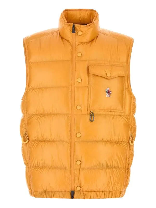 Moncler Sleeveless Quilted Down Vest - Yellow