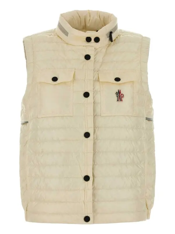 Moncler Nylon Down Jacket With Gumiane Quilting - Yellow