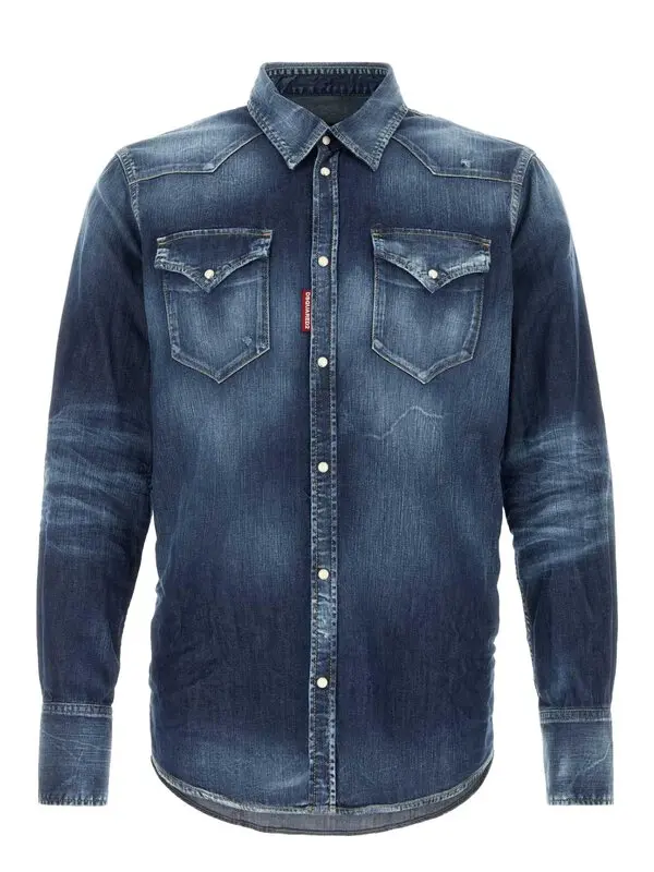 Dsquared2 Stretch Shirt - Blue