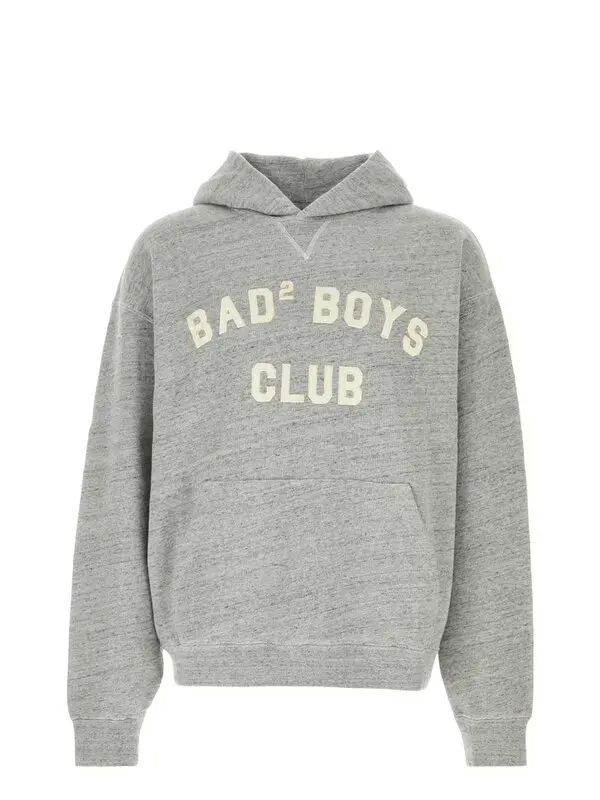 Dsquared2 Melange Cotton Oversized Hoodie - Grey