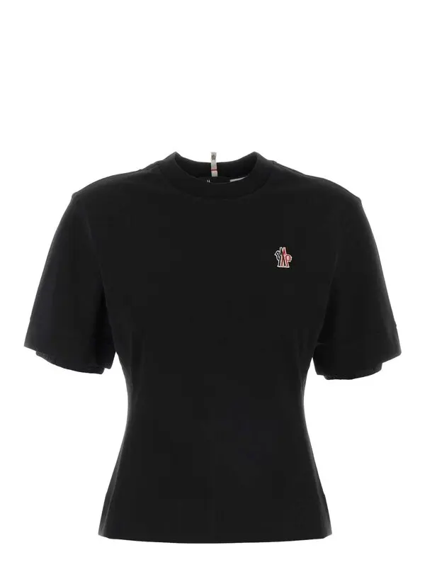 Moncler Stretch Cotton T-shirt - Black