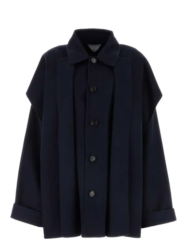 Bottega Veneta Wool-cashmere Blend Tailored Jacket - Blue