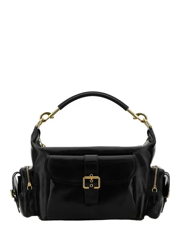 Chloé Large Leather Shopping Handbag - Black