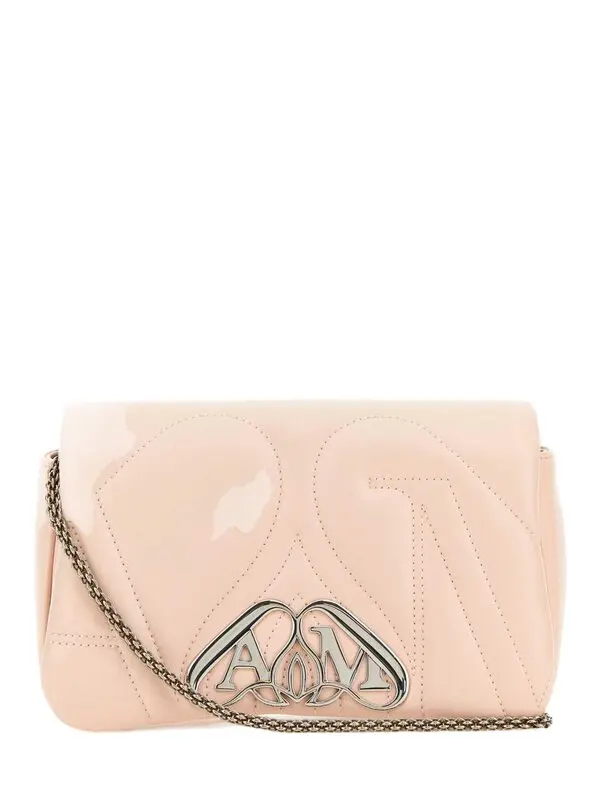 Alexander McQueen Mini Leather Seal Clutch - Pink