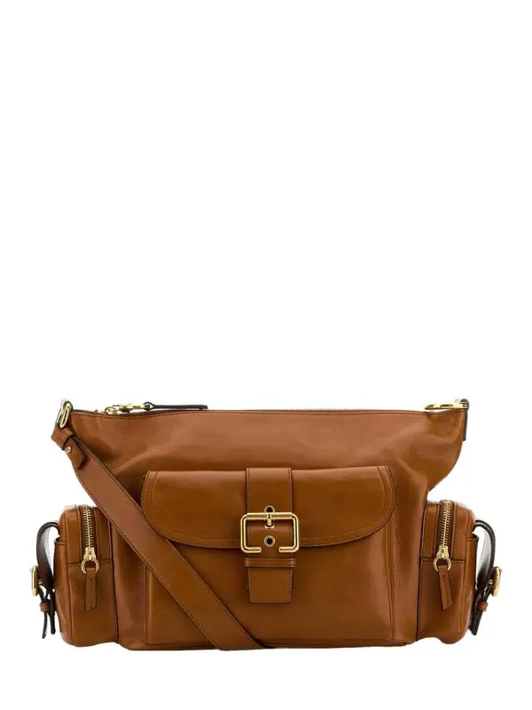 Chloé Leather Camera Handbag - Brown